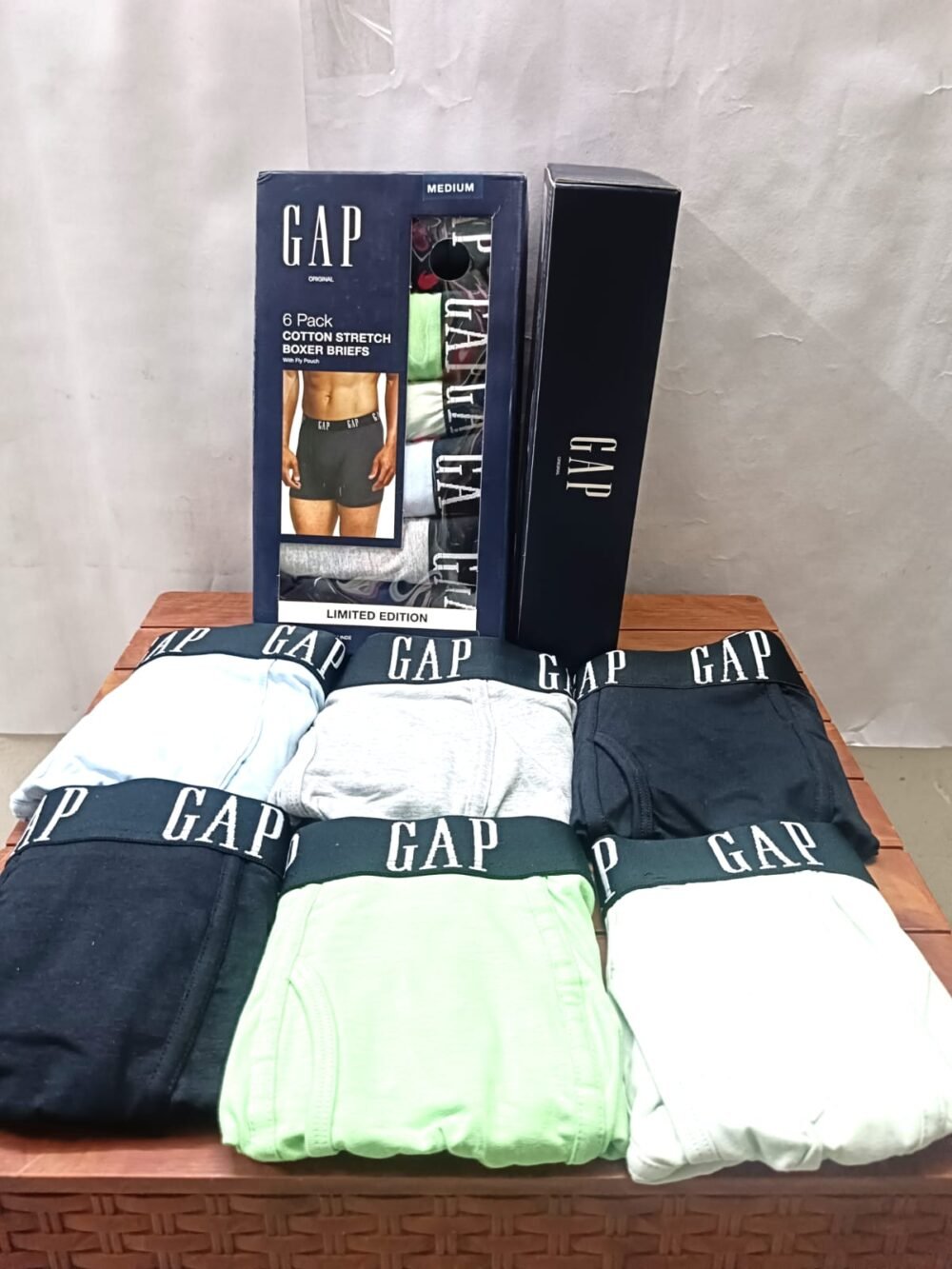 GAPM 6 Pack Cotton Stretch Boxer Briefs Men’s Undergarment A-2 ...